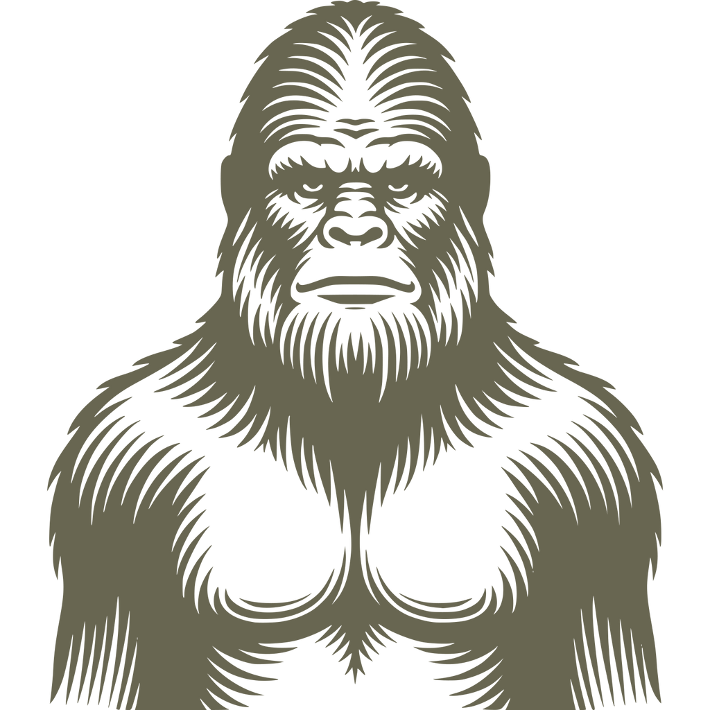 Big Foot Face Delrin Leather Stamp