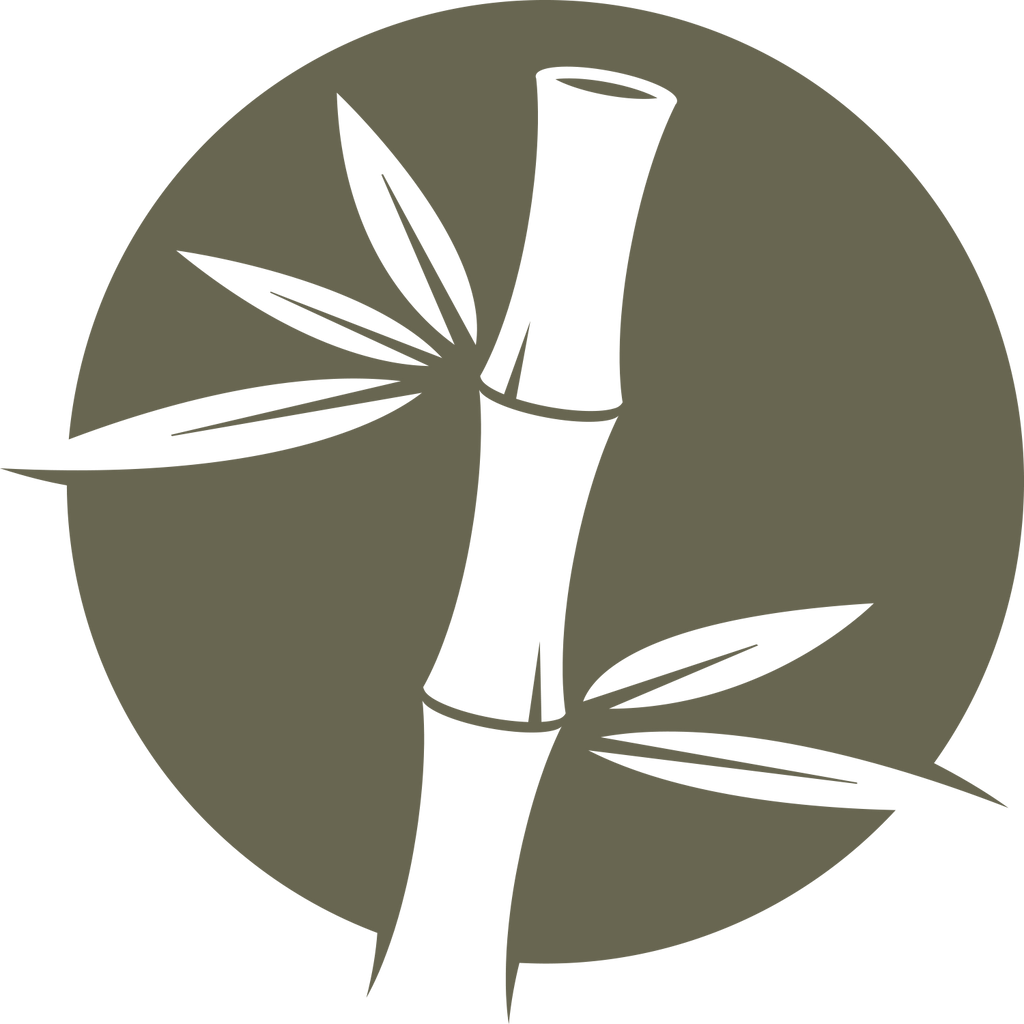 Bamboo Sticks in Circle Delrin Leather Stamp