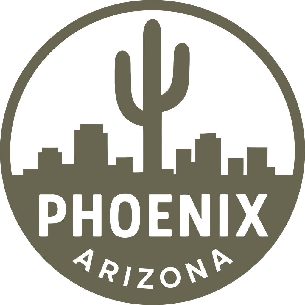 Phoenix Arizona Badge Delrin Leather Stamp