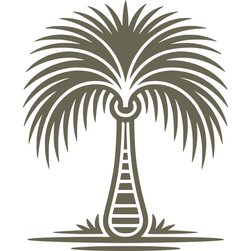 Palm Tree Delrin Leather Stamp