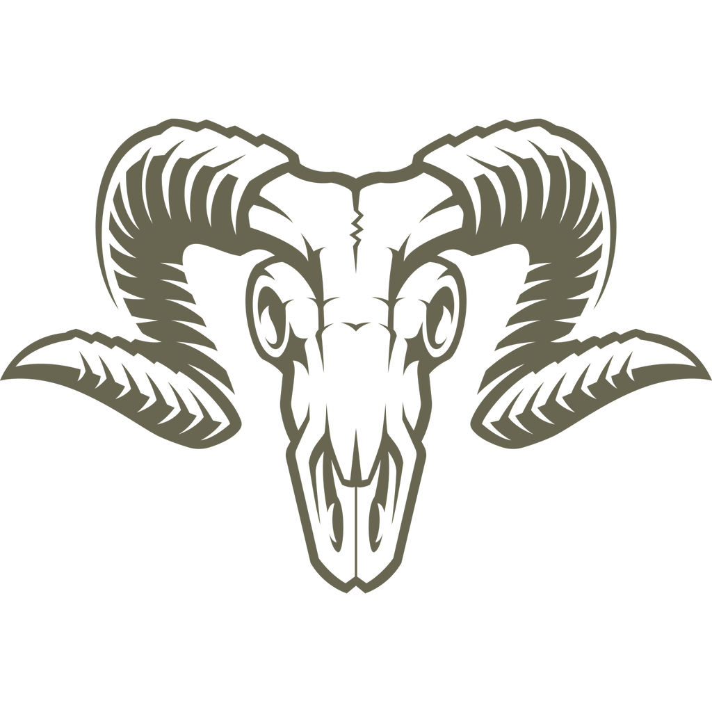 Ram Skull Delrin Leather Stamp