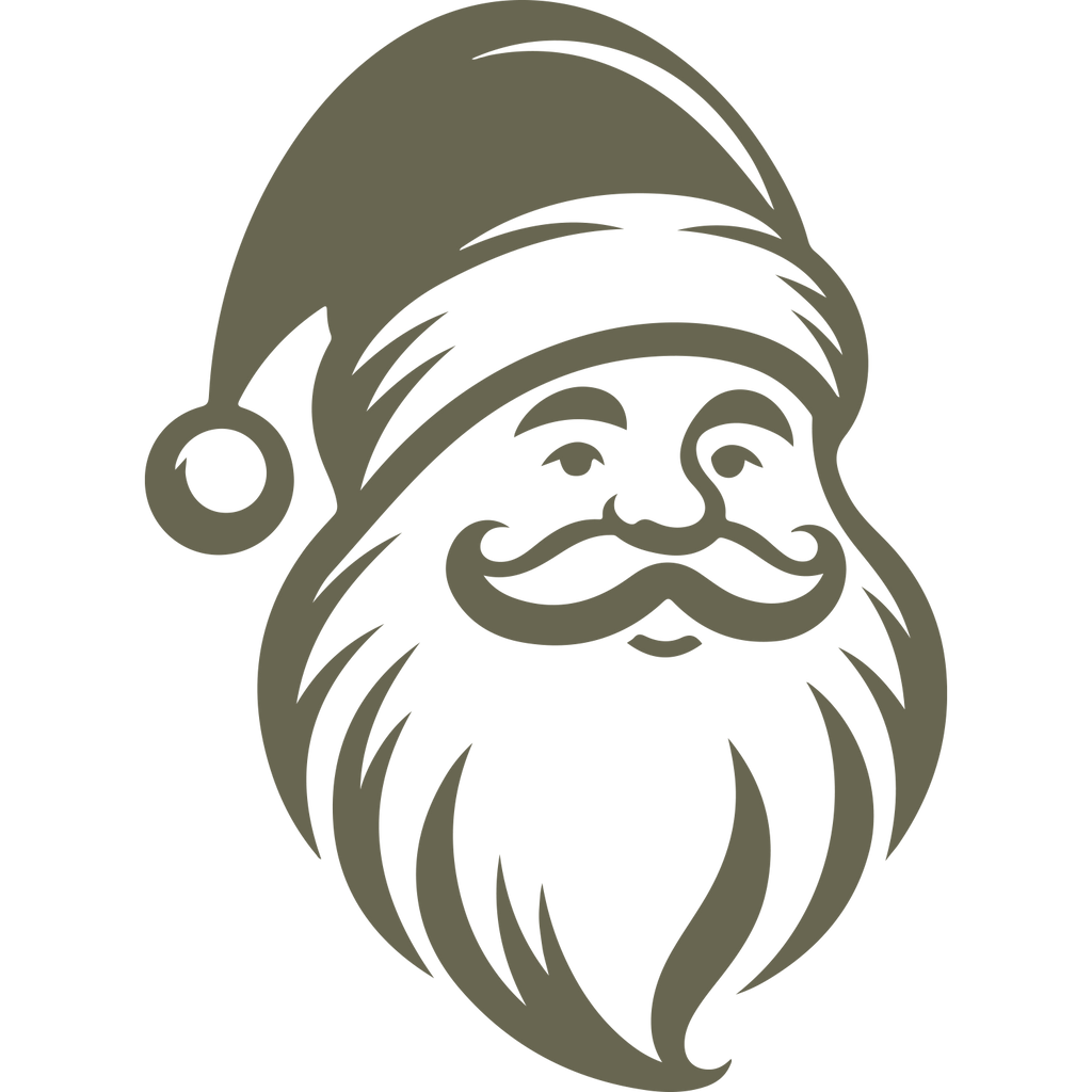 Santa Claus Delrin Leather Stamp