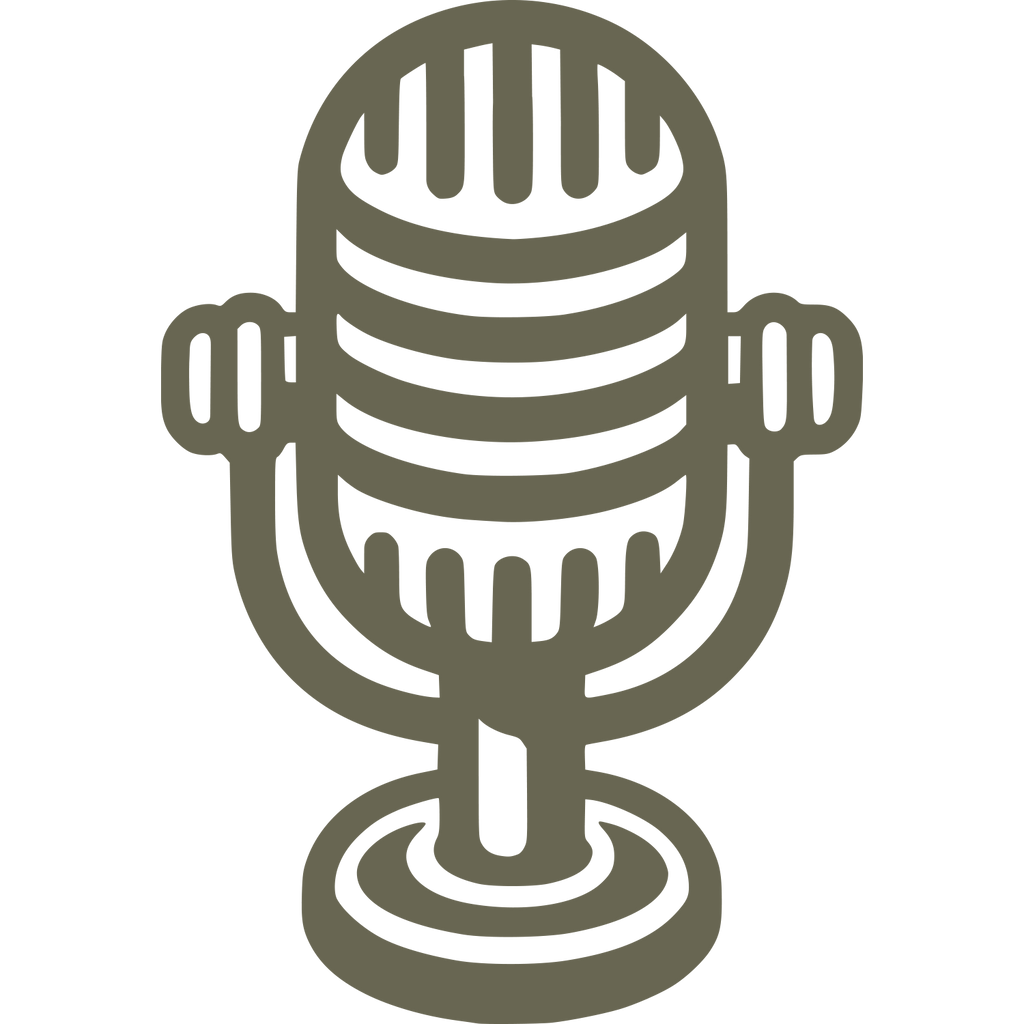 Studio Microphone Delrin Leather Stamp