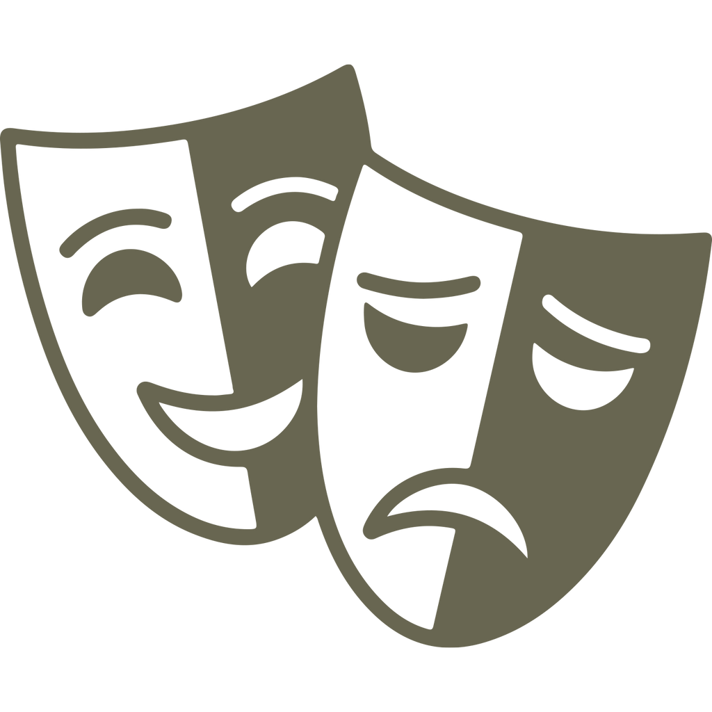 Theatre Masks Delrin Leather Stamp