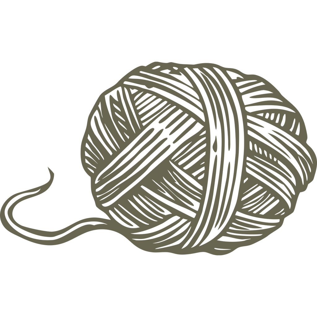 Wool Yarn Ball Delrin Leather Stamp