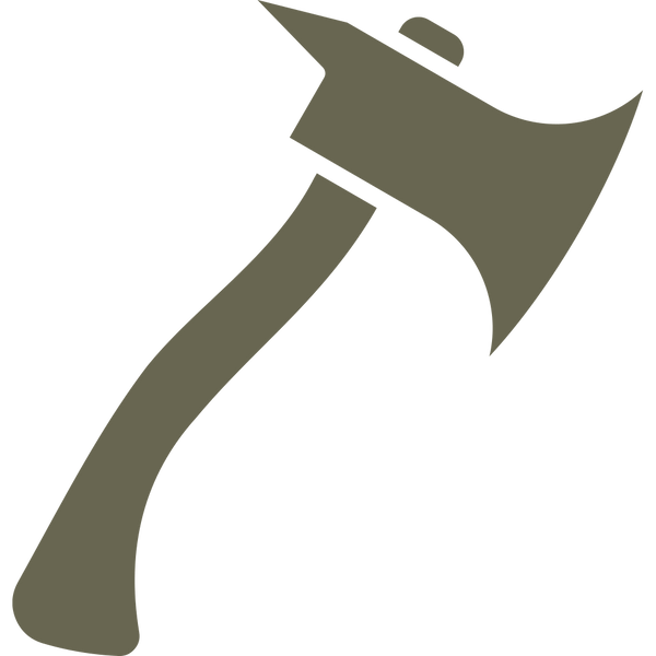 Axe Badge Delrin Leather Stamp