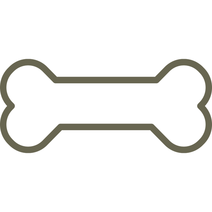 Dog Bone Delrin Leather Stamp