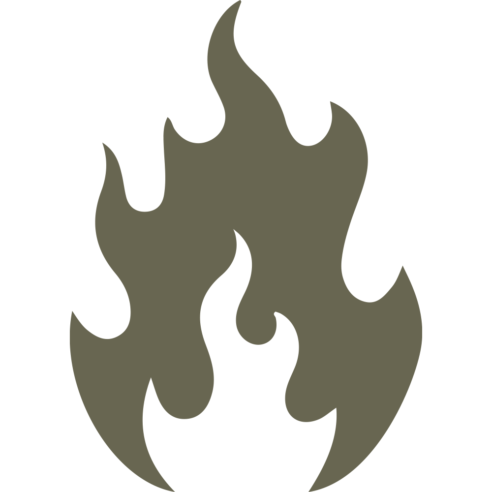 Fire Delrin Leather Stamp