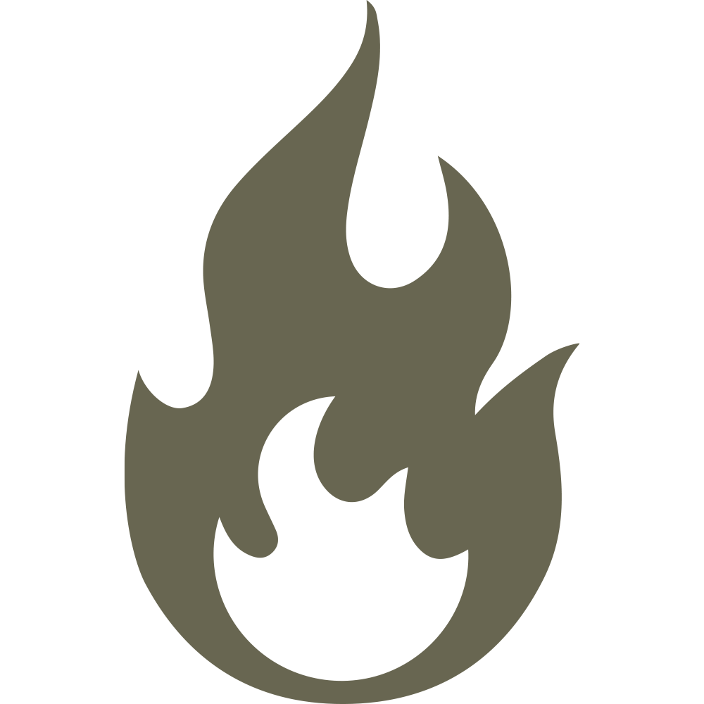 Fire Delrin Leather Stamp