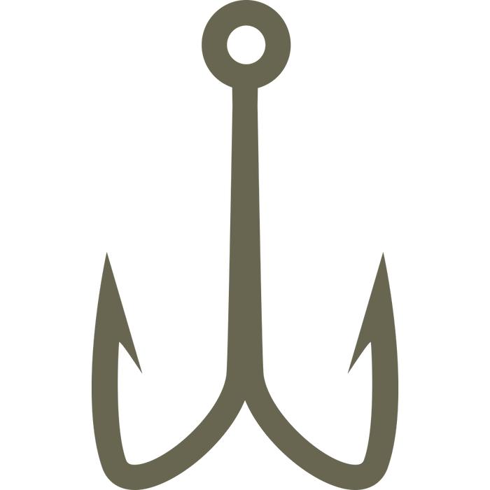 Fish Hook Delrin Leather Stamp