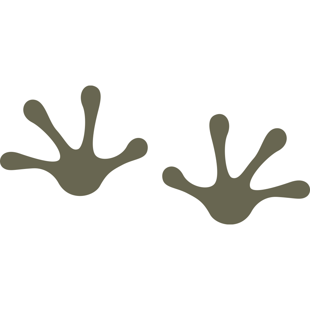 Frog Feet Delrin Leather Stamp