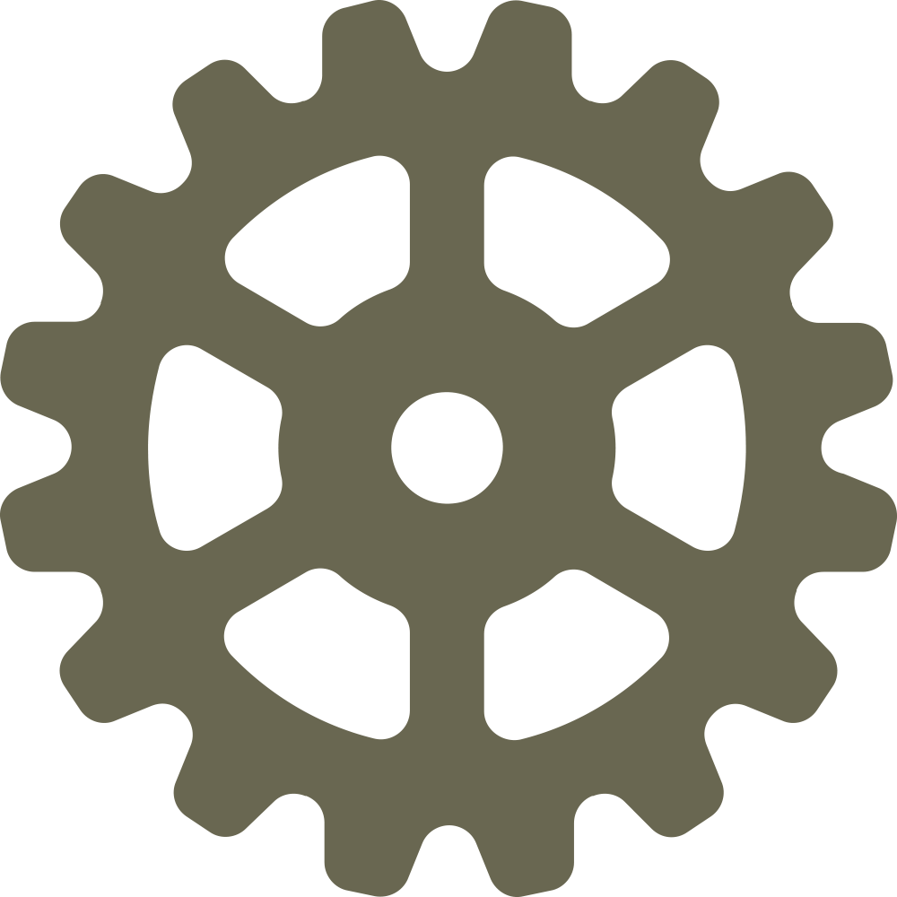 Gear Delrin Leather Stamp