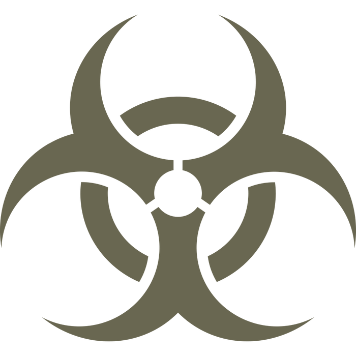 Hazmat Icon Delrin Leather Stamp
