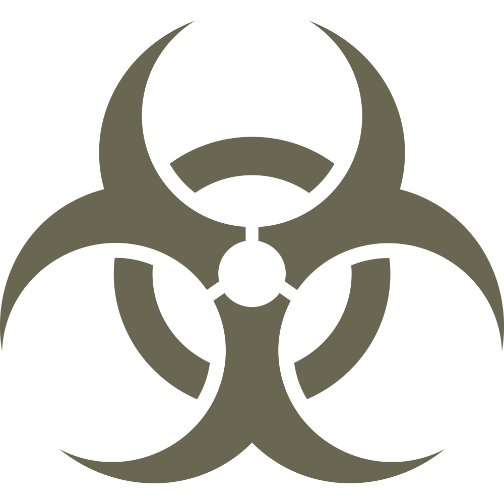 Hazmat Icon Delrin Leather Stamp