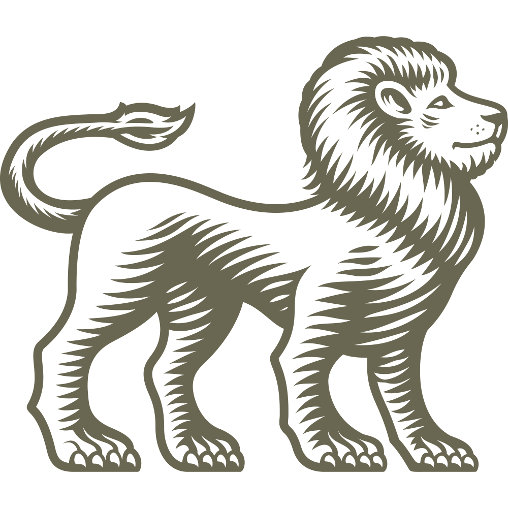 Leo Zodiac Sign Lion Delrin Leather Stamp