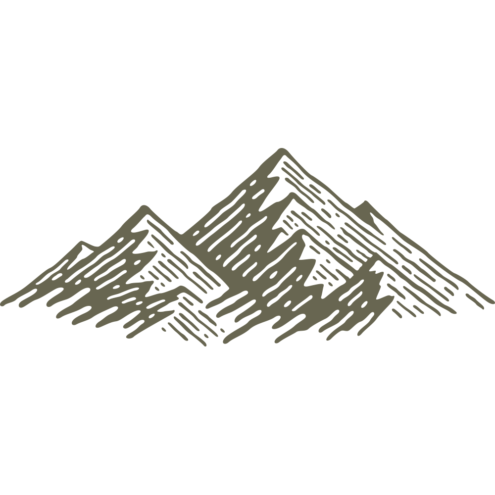 Mountain Delrin Leather Stamp
