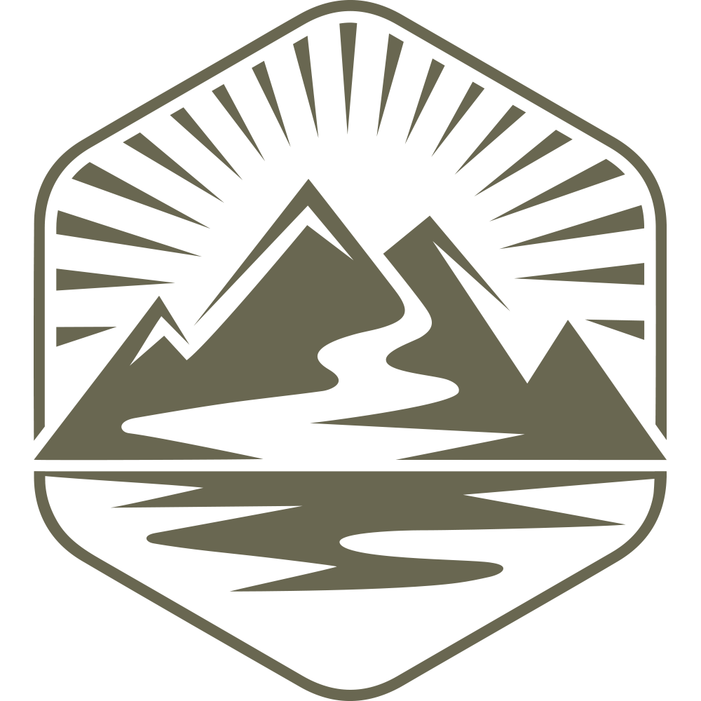Mountainscape Delrin Leather Stamp