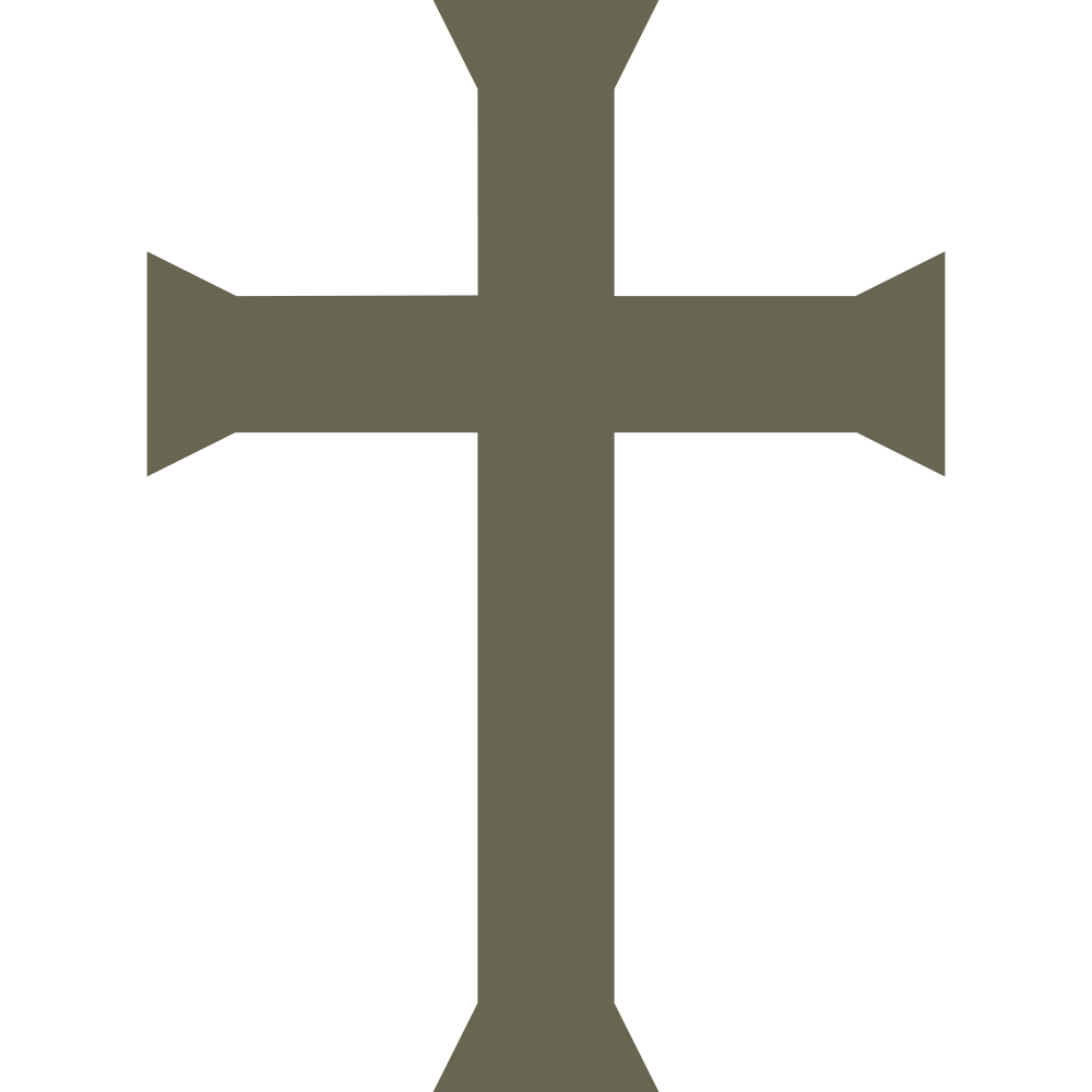 Religious Cross Delrin Leather Stamp