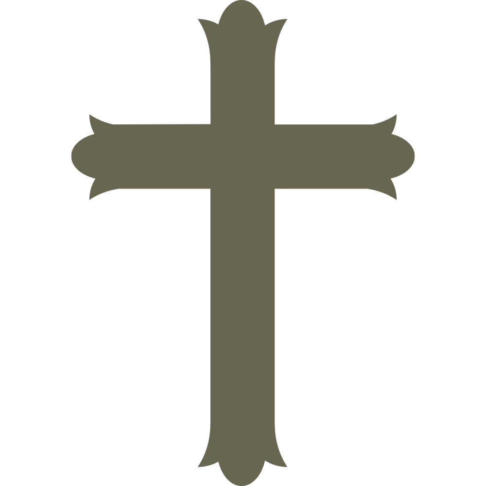 Religious Cross Delrin Leather Stamp