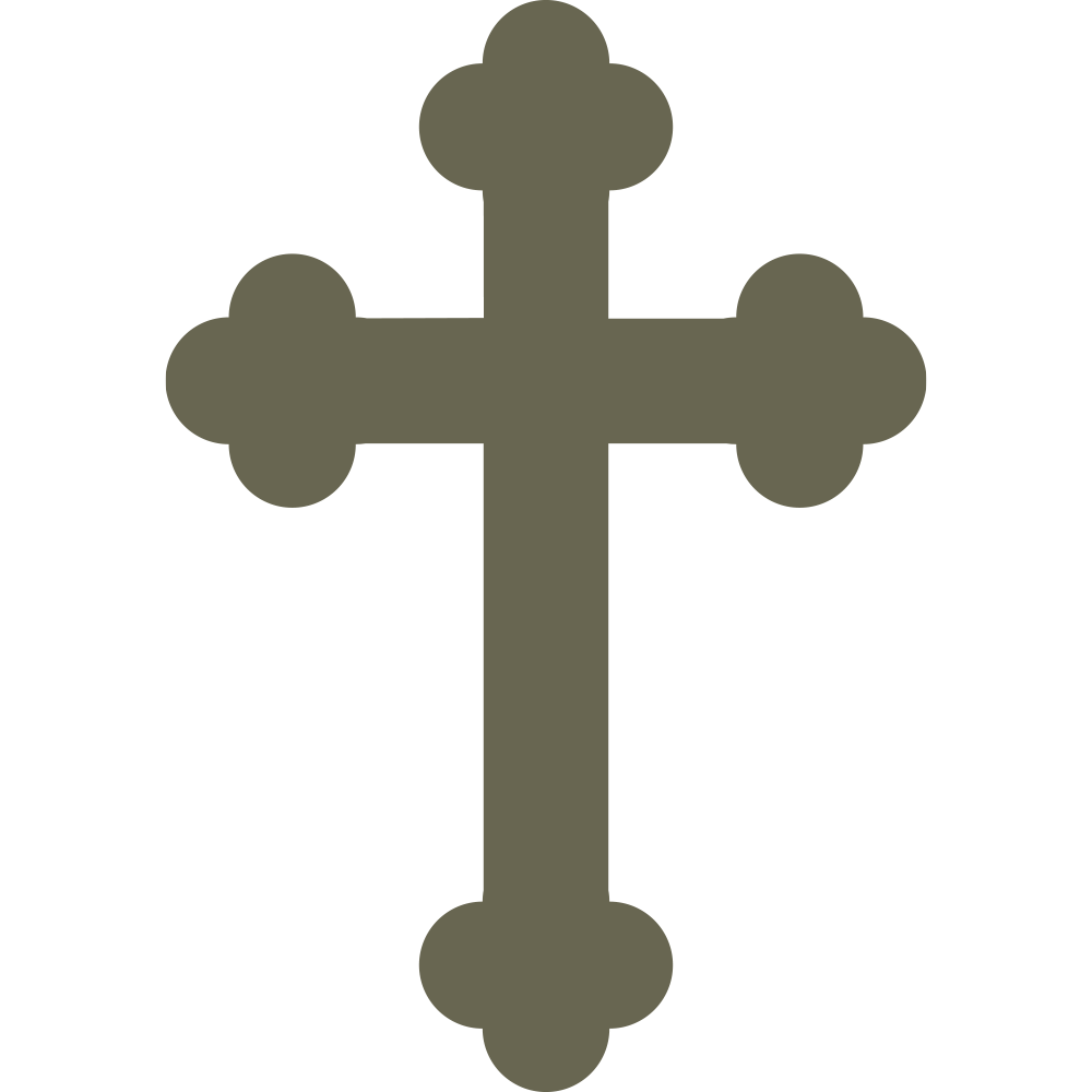 Religious Cross Delrin Leather Stamp