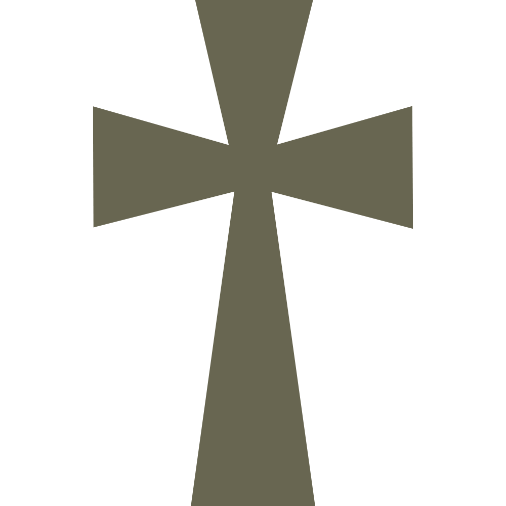 Religious Cross Delrin Leather Stamp