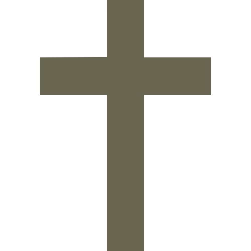 Religious Cross Delrin Leather Stamp