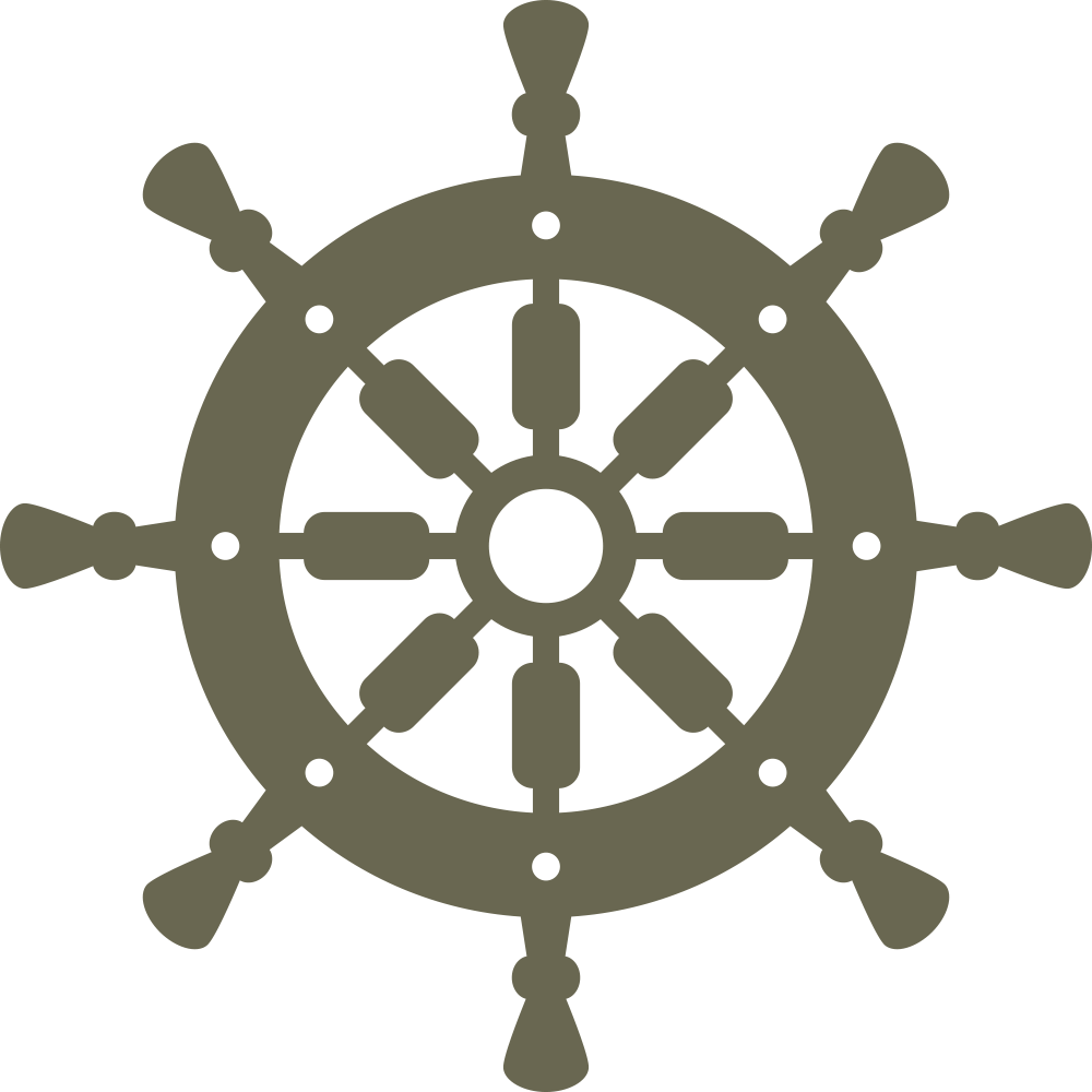 Ship Wheel Delrin Leather Stamp